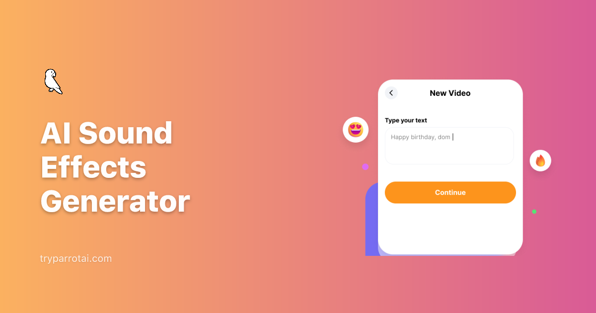 AI Sound Effects Generator | Parrot AI
