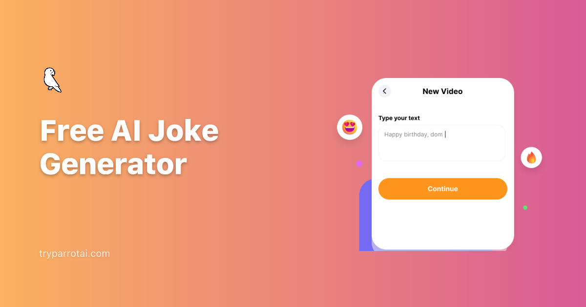 Free AI Joke Generator | Parrot AI